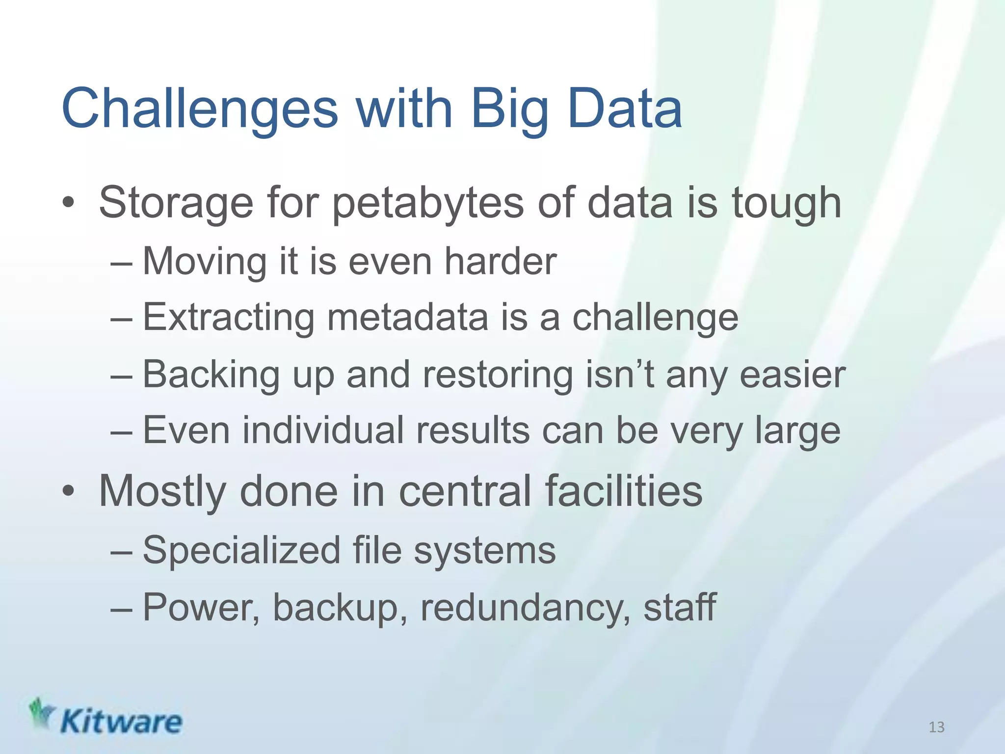 Big data visualization frameworks and applications at Kitware | PDF | Databases | Computer ...
