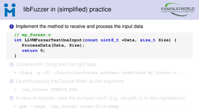 Fuzzing RTC @ Kamailio World 2019 | PPT