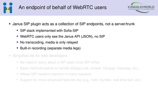 SIP trunking in Janus @ Kamailio World 2024 | PDF