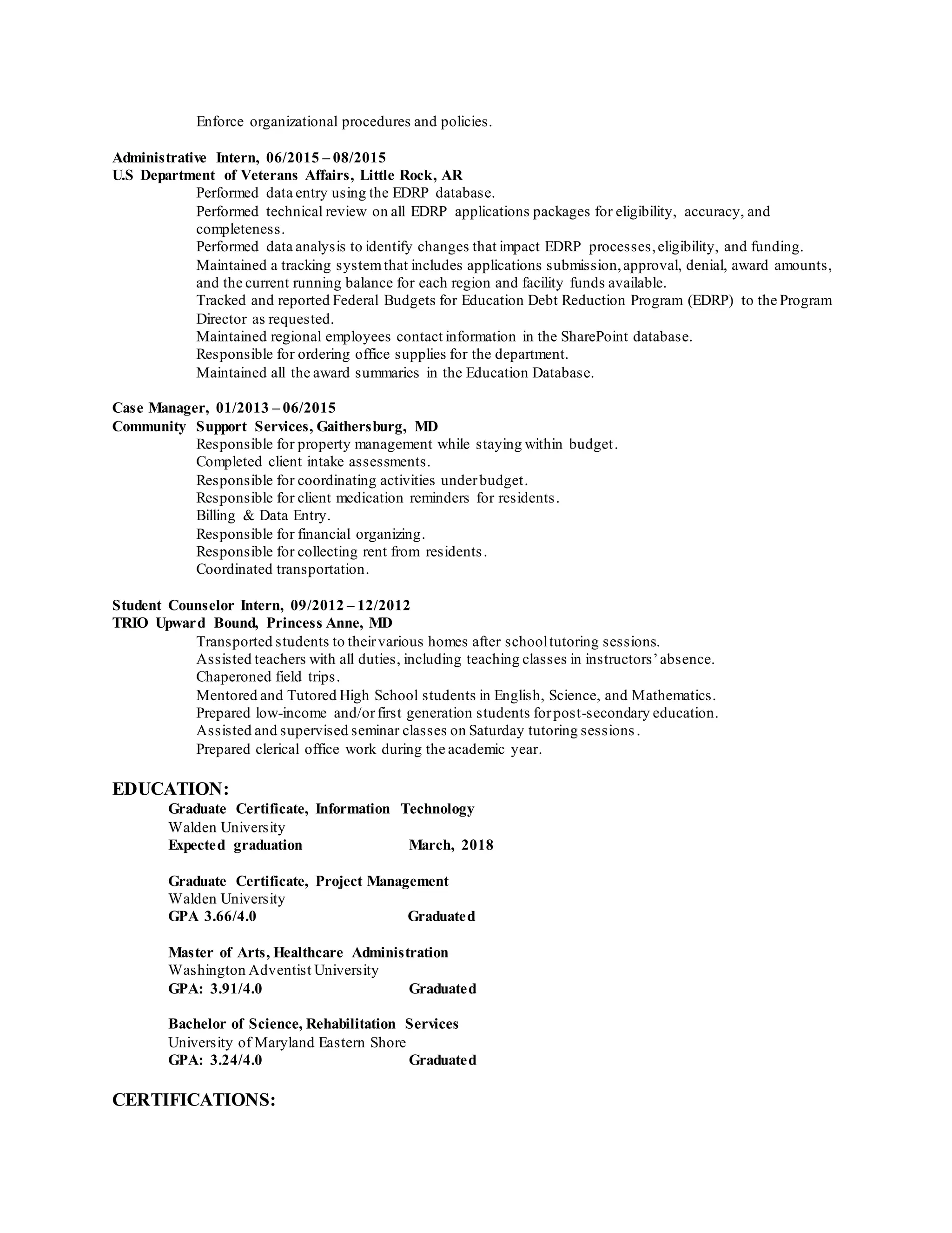 KwakuF MHA resume | PDF