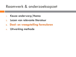 Kwalitatief onderzoek | PPT