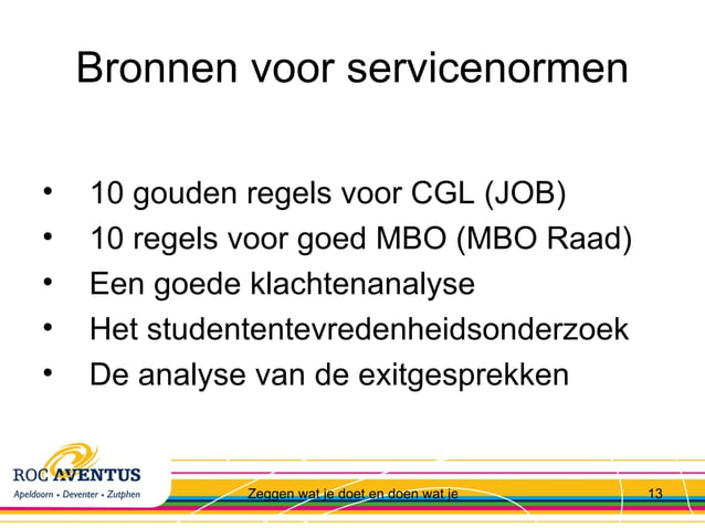 Kwaliteitshandvest Roc Aventus | PPT | Education