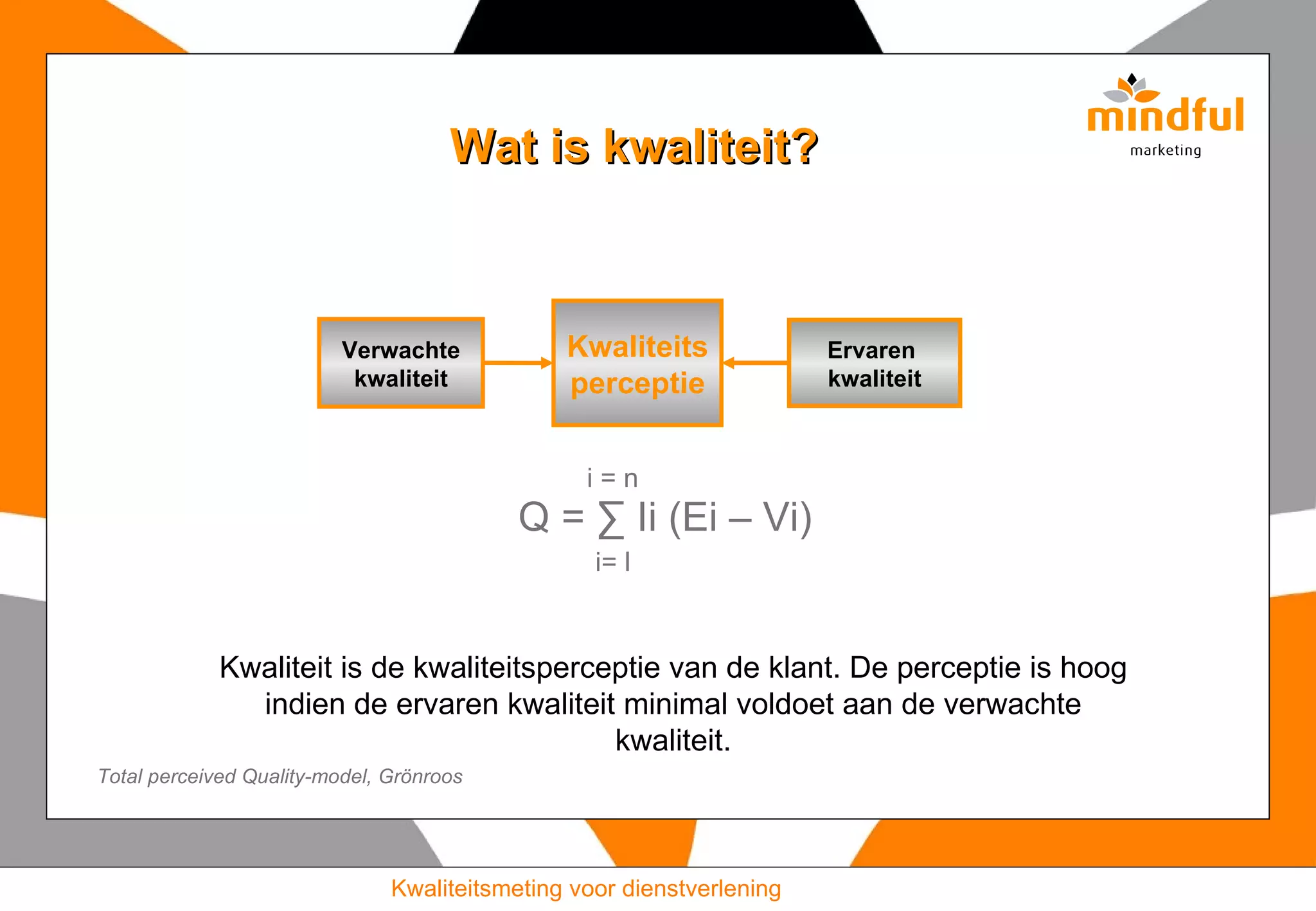 Kwaliteitsmeting | PPT