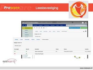 Kwaliteitssysteem als kennisbank - software management systemen | PPTX
