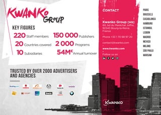 Kwanko presentation 2016 | PDF | Business | Business and Finance