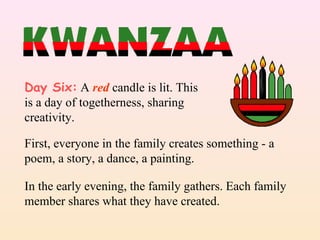 Kwanzaa kindergarten powerpoint | PPT
