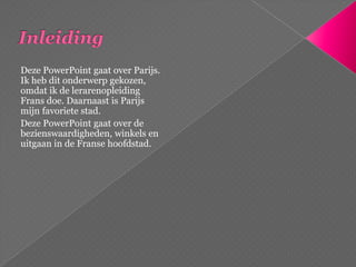 Slideshow Parijs | PPT