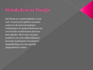 Slideshow Parijs | PPT