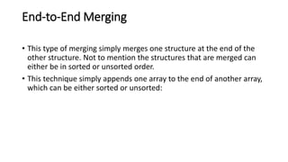 K way merging advanced data structures materials | PPTX