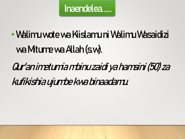 DHIMA_YA_MWALIMU_MUISLAMU.pptxtanzania n | PPT