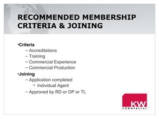 Kw Commercial Overview | PPT | Business Administration | Business