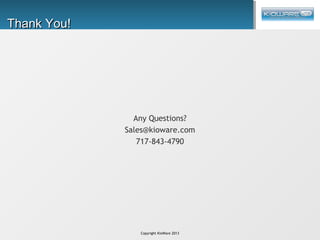 KioWare Lite Kiosk Software Demo | PPT