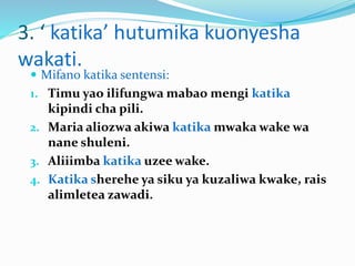 Kwenye, katika , ni | PPTX