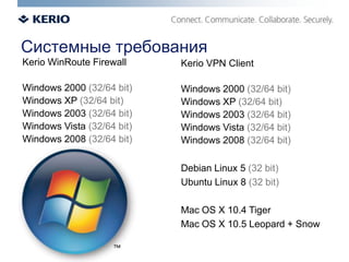 Kerio WinRoute Firewall 6.7 | PPT