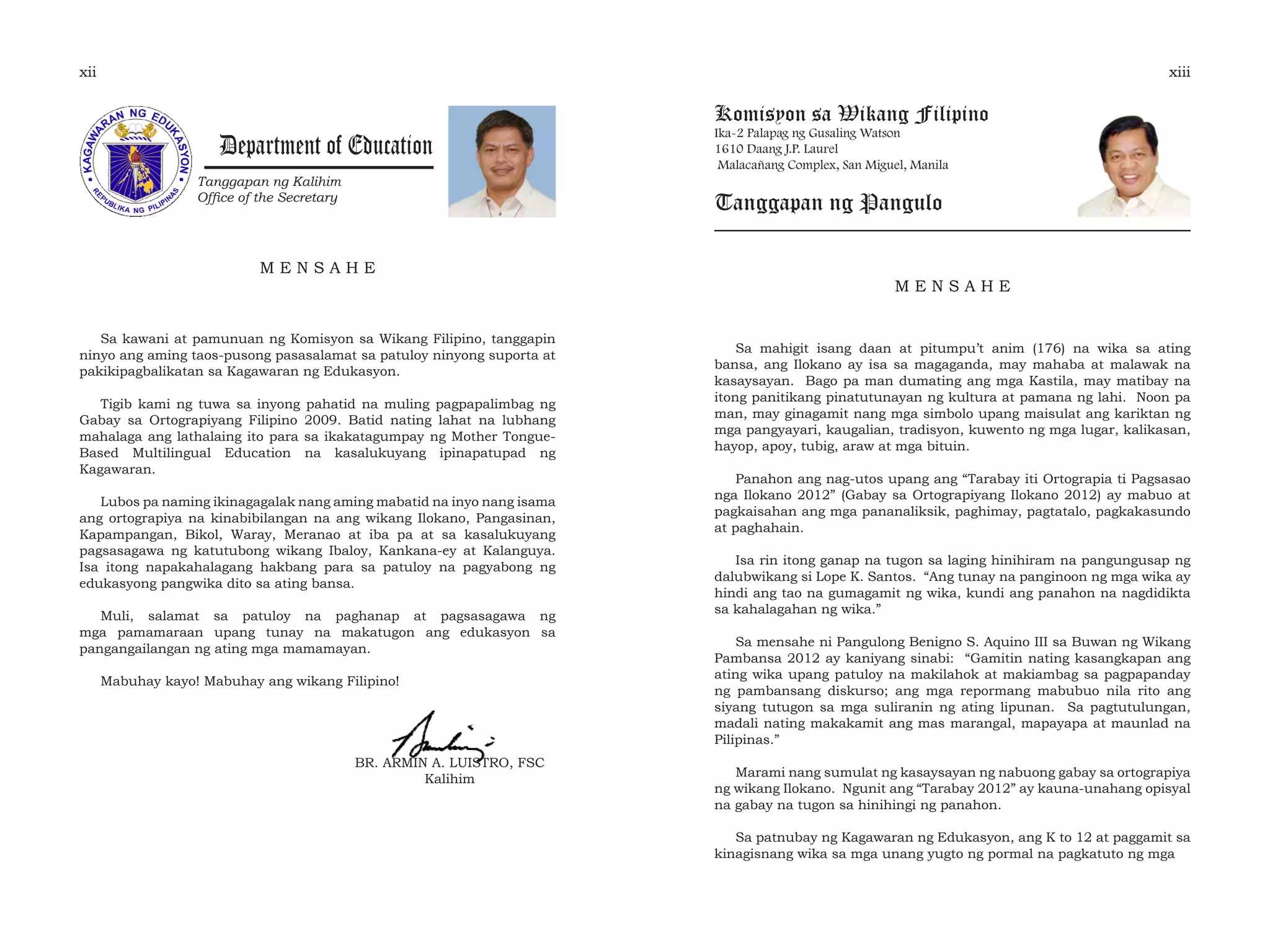 Official Ilocano Orthography KWF Tarabay iti Ortograpia ti Pagsasao nga ...