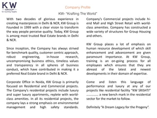 KW Group Presentation | PPT
