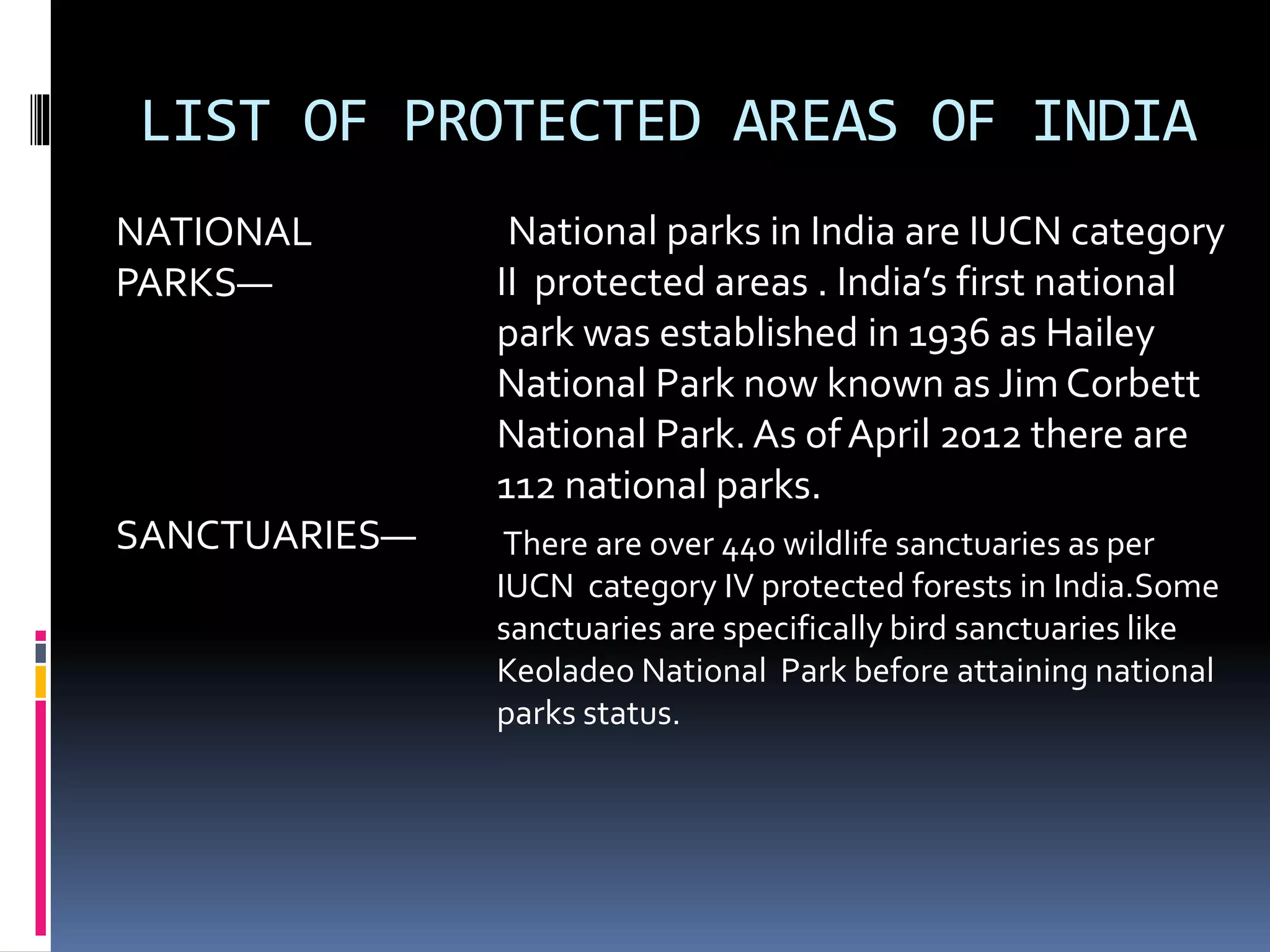 Protected forest reserves | PPTX