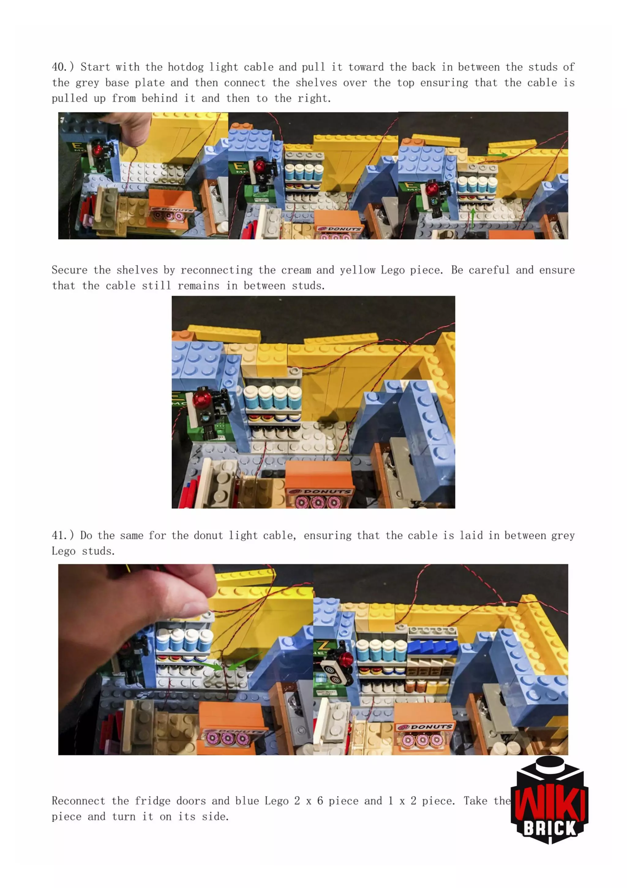 Manual Instruction Led Light for LEGO 71016 Kwik-E-Mart Brick Kits | PDF