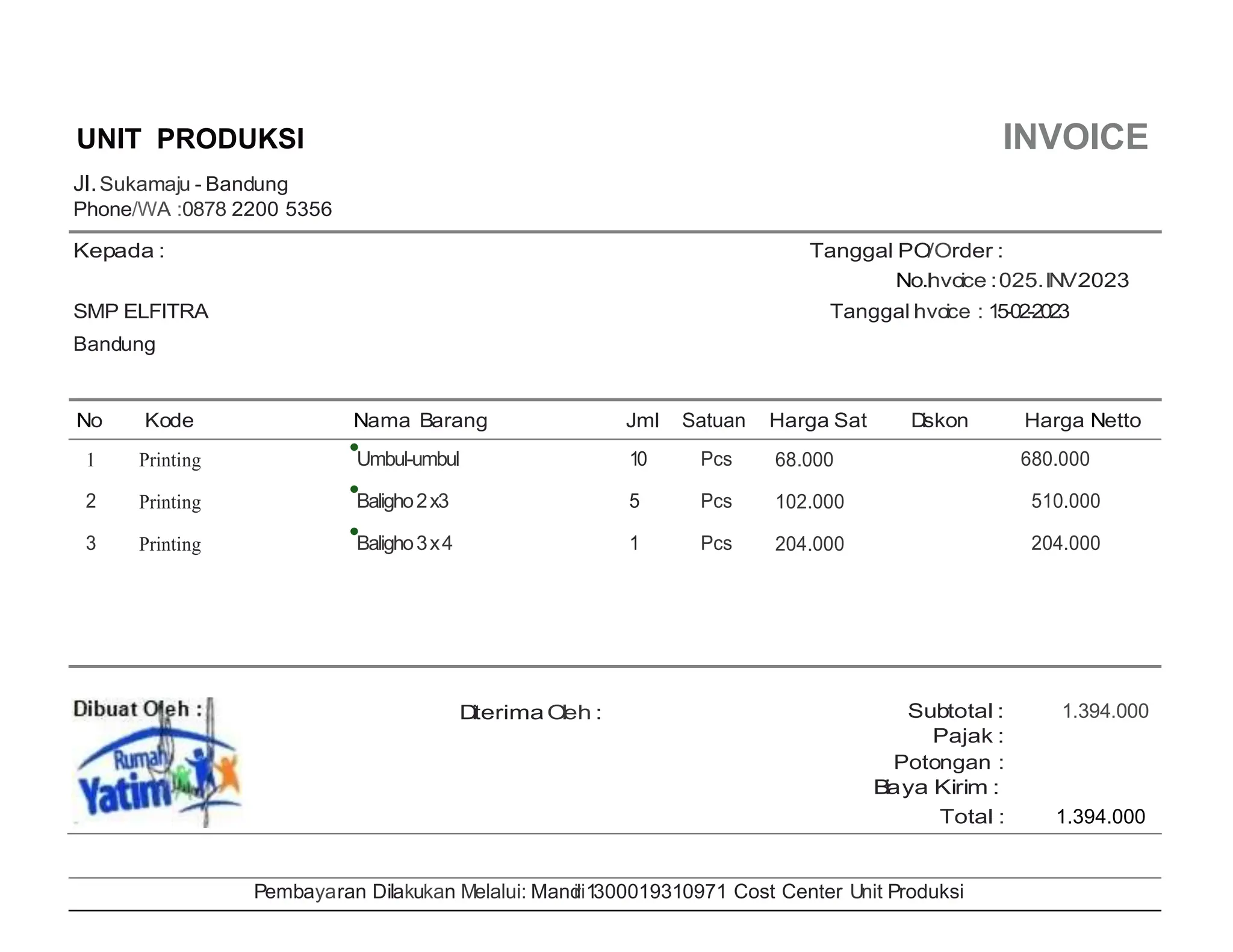 kwitansi unit produksi sample kantor.docx