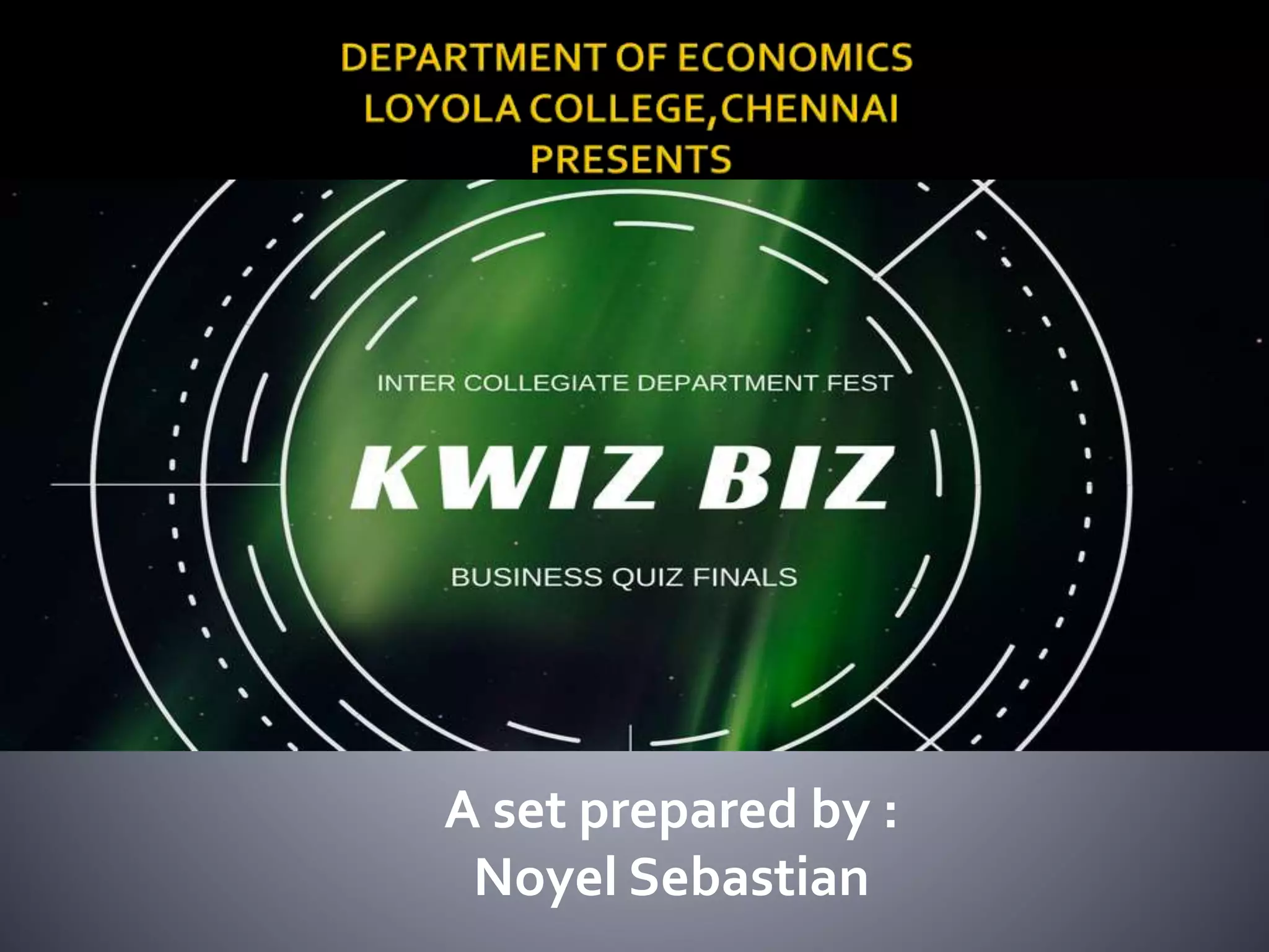 Kwiz biz finals 2017 | PPT