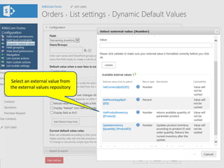 Connect your SharePoint forms to external sources | PPT