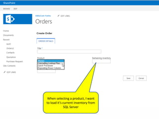 Connect your SharePoint forms to external sources | PPT