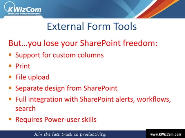 KWizCom forms - introduction | PPTX