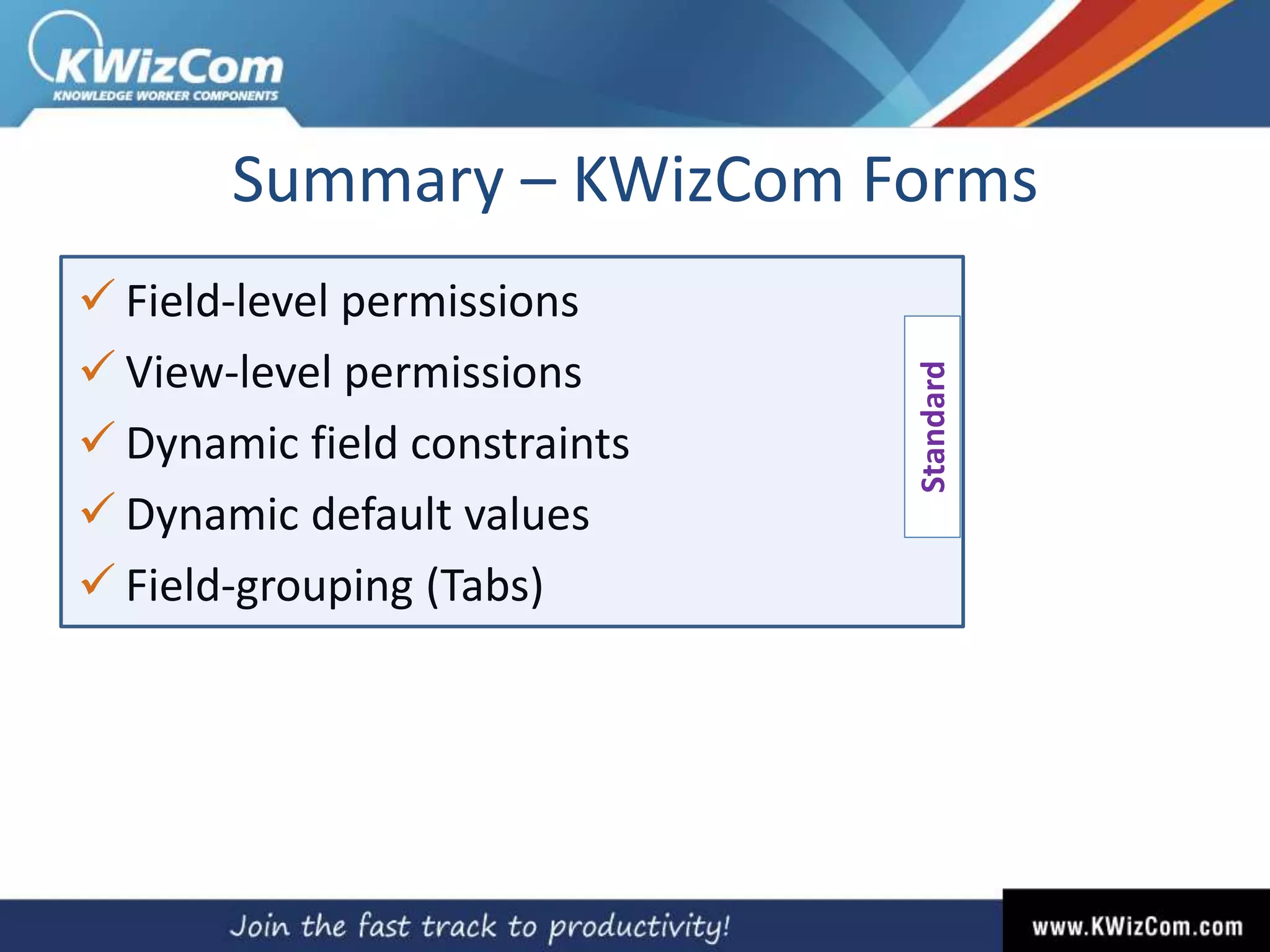 KWizCom Forms | PPTX