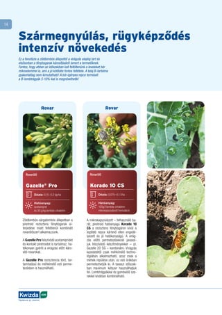 Kwizda 2020 tavasz repce technológia | PDF