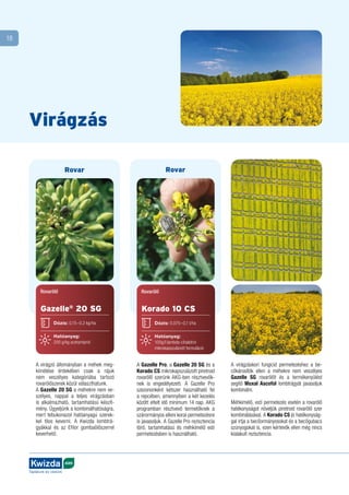 Kwizda 2020 tavasz repce technológia | PDF