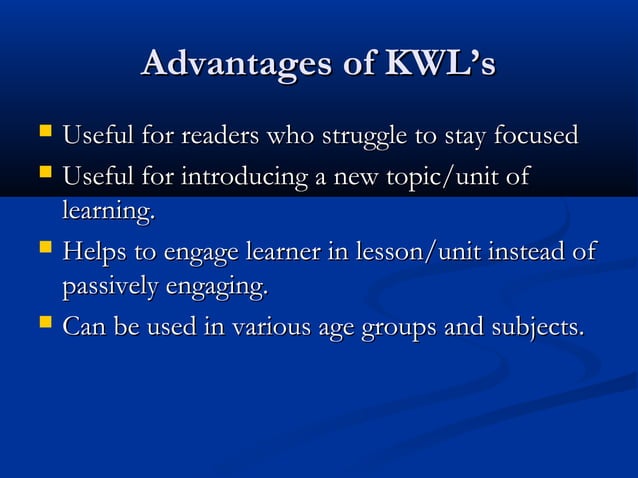 Kwl chart presentation | PPT | Education