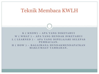 Kwlh | PPTX