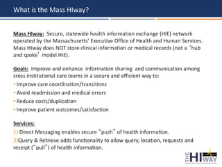 MeHI Mass HIway Consent: Operationalizing Opt-in Webinar Sept 2014 | PPTX