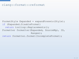 Hands on clang-format | PDF