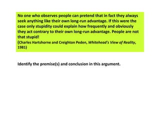 Introduction to argument elements | PPTX