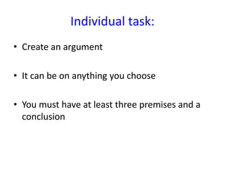 Introduction to argument elements | PPTX