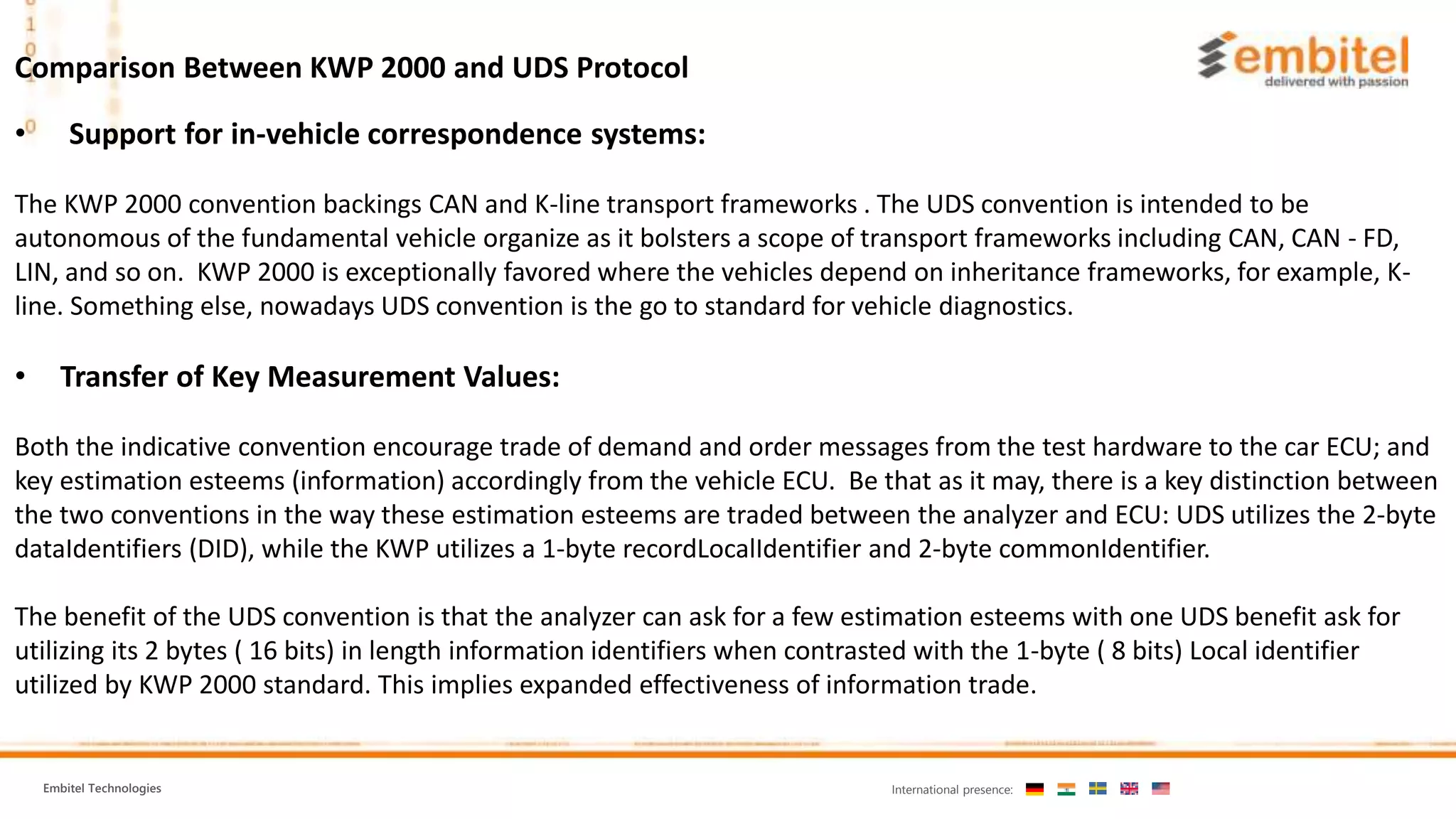 KWP 2000 and UDS Protocols | Analysis & Comparison | PPTX