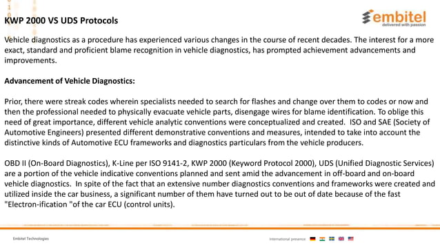 KWP 2000 and UDS Protocols | Analysis & Comparison | PPTX | Auto ...