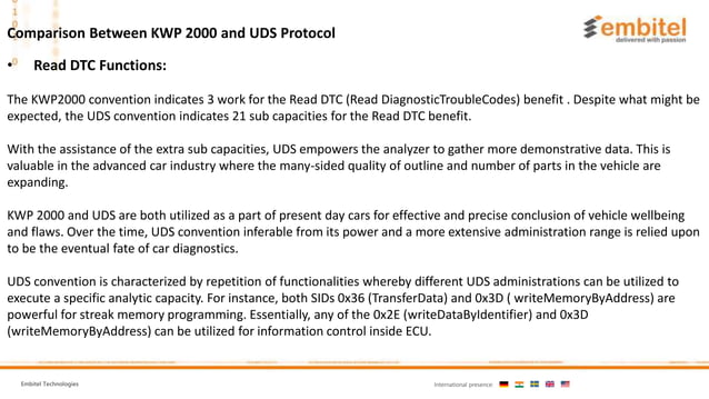 KWP 2000 and UDS Protocols | Analysis & Comparison | PPTX | Auto ...