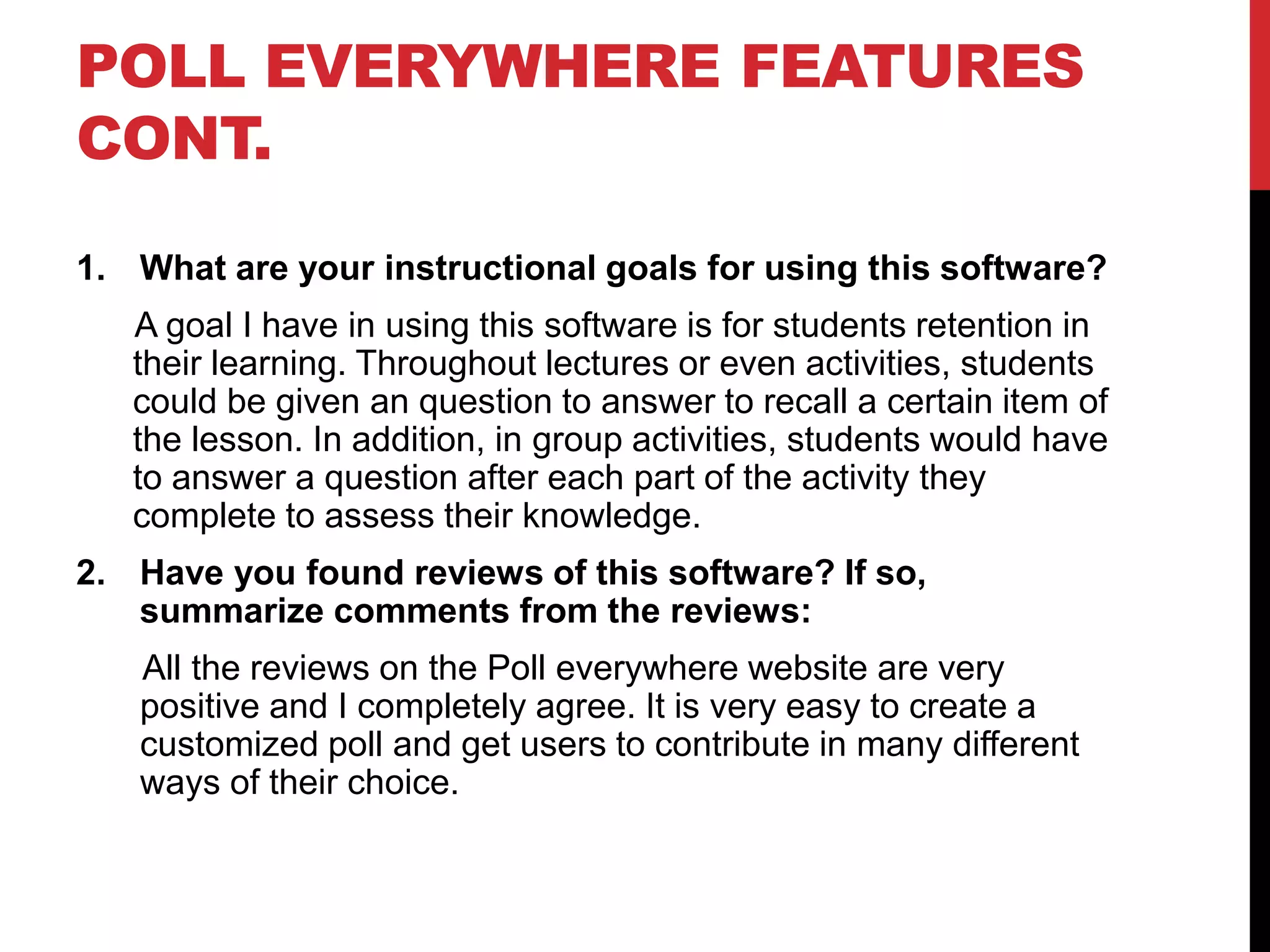 Kw software evaulation | PPT