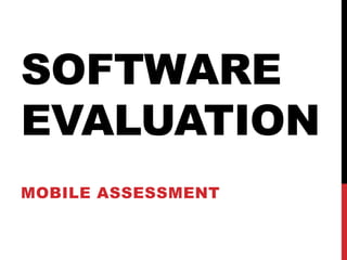 Kw software evaulation | PPT