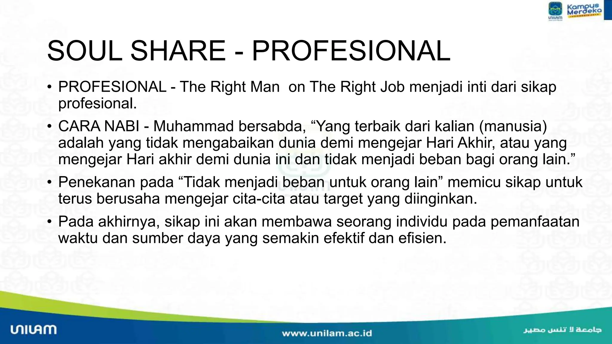 Slide Mata Kuliah Kewirausahaan/Islamic Entreprneuer Temu#6 | PPT