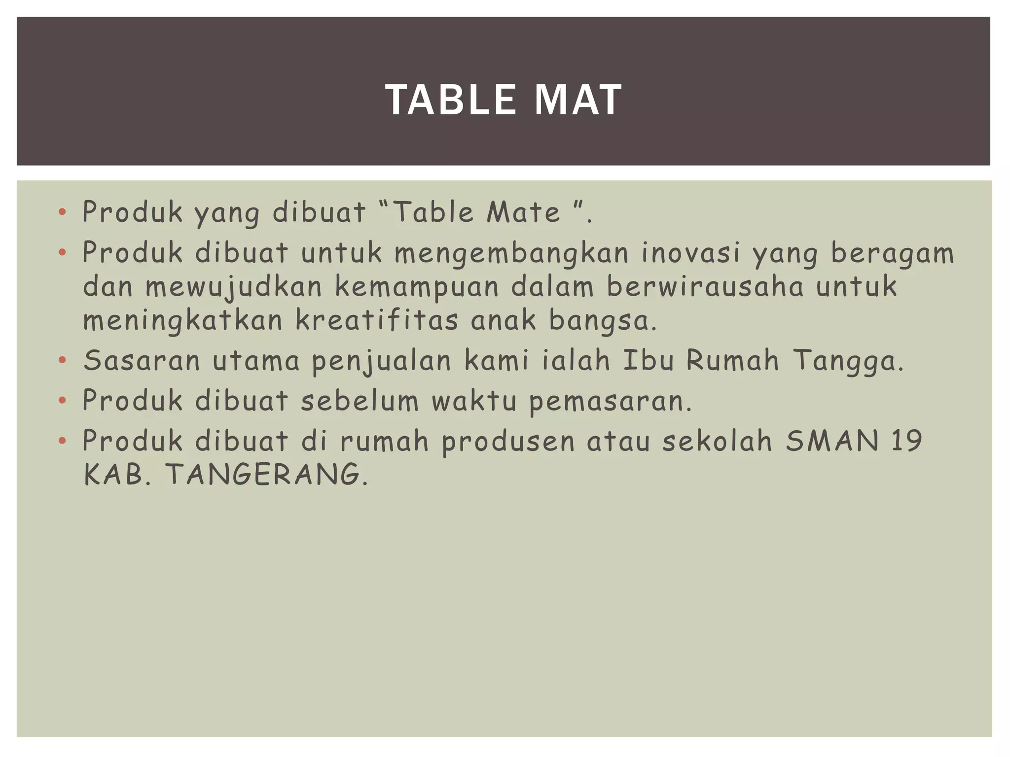 How to make Table Mat | PPT