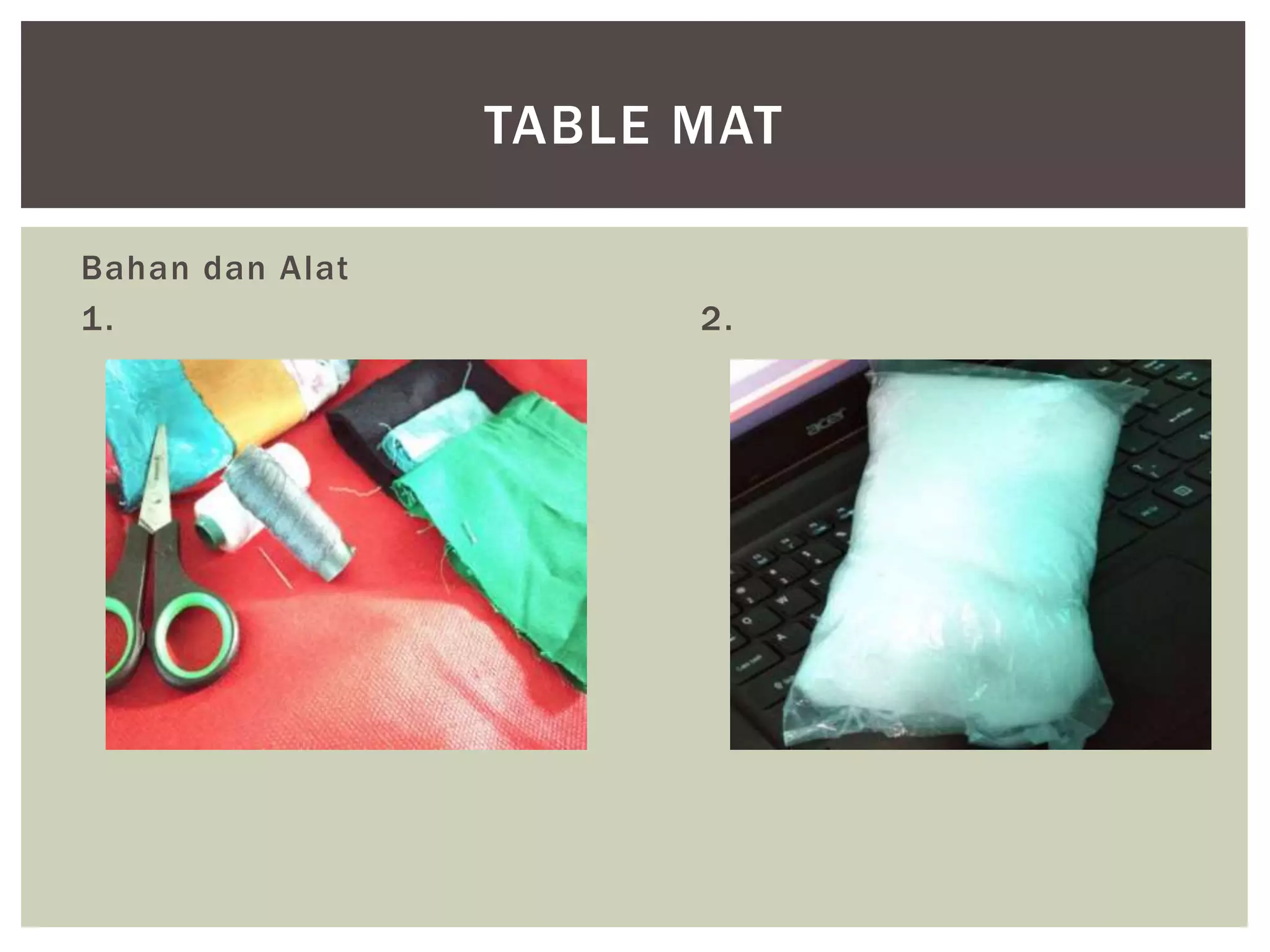 How to make Table Mat | PPT