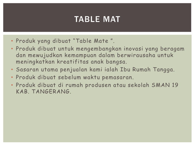 How to make Table Mat | PPT