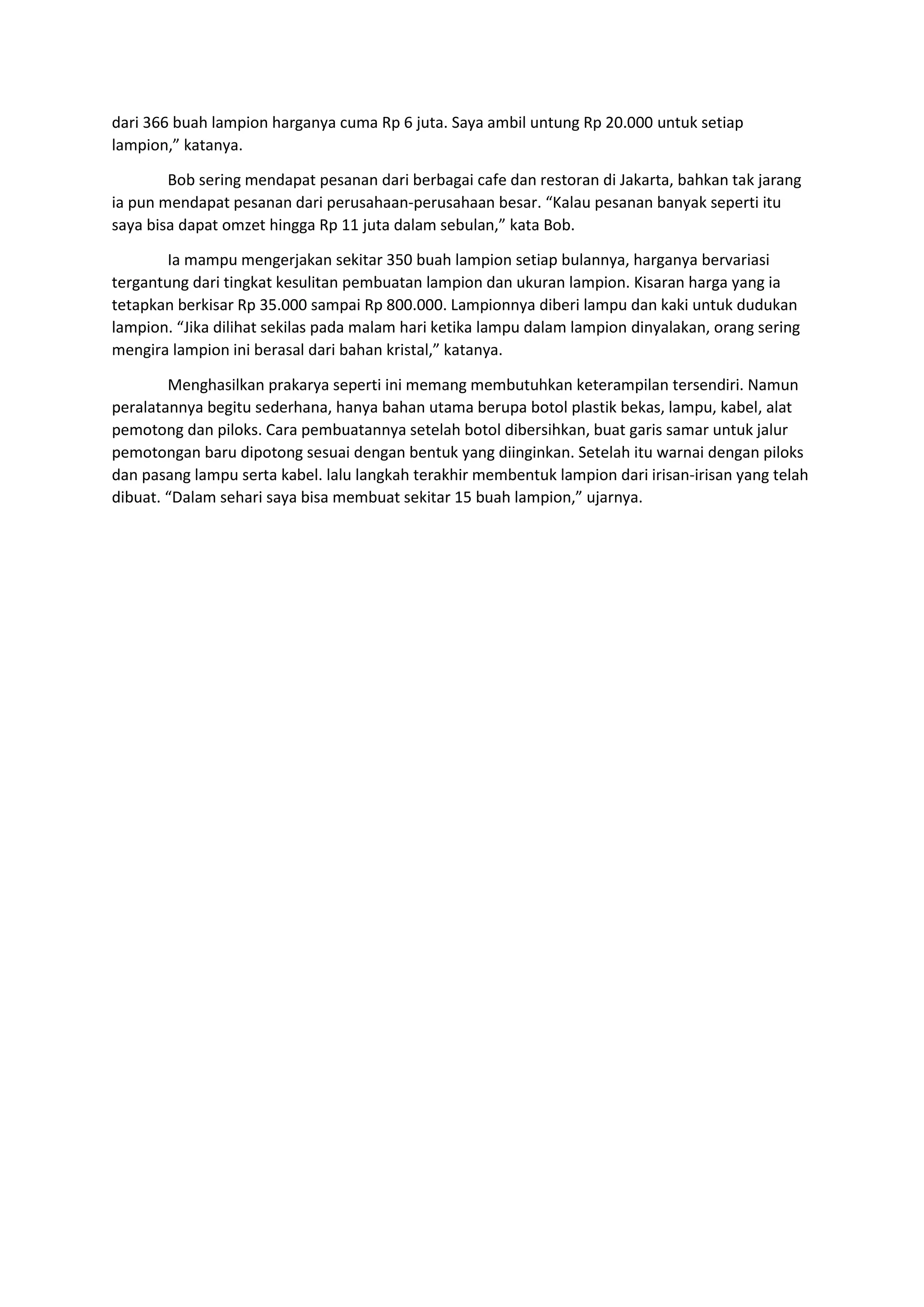 contoh wirausahawan sukses | DOCX