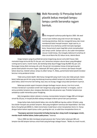 contoh wirausahawan sukses | DOCX