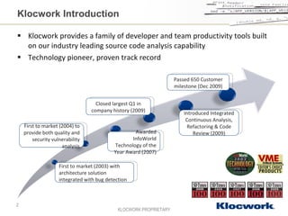 Code Review | 2010 | PPT | Computer Software and Applications | Computing