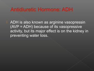 Endocrine function of hypothalamus and posterior pituitary | PPT