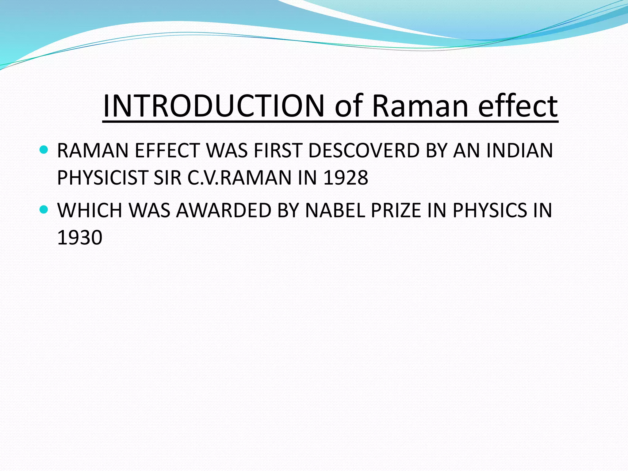 Quantum Theory of Raman effect | PPTX